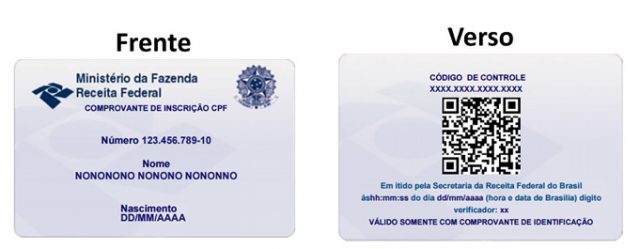 Imprimir o CPF | Guia da Receita Federal